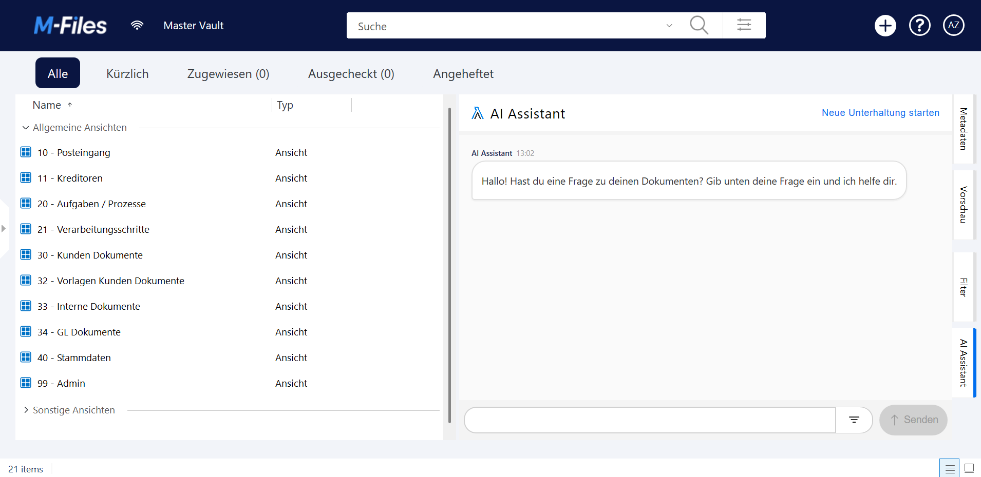 DMS AI Assistant für effizientes Arbeiten im Treuhandalltag